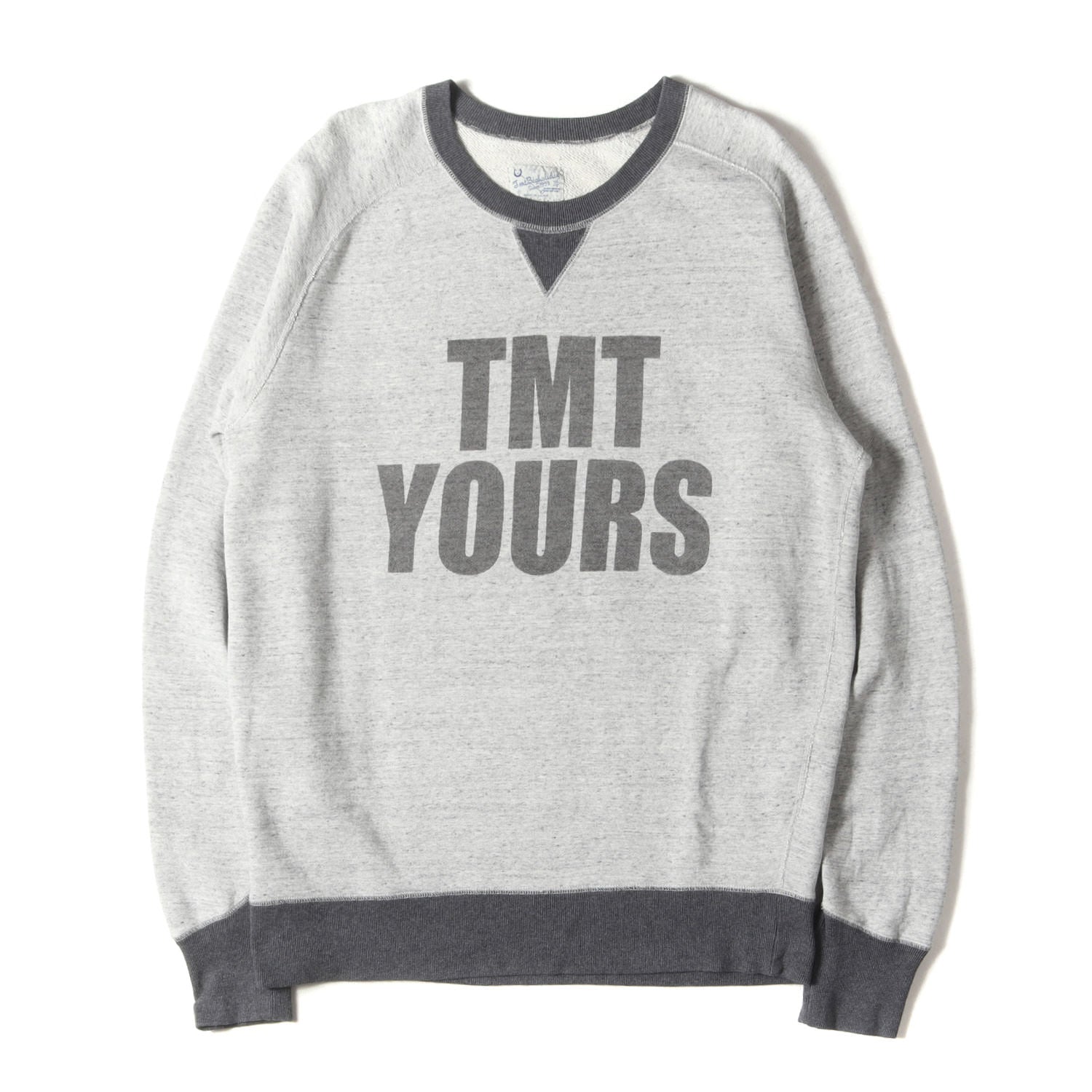 TMT (ティーエムティー) 23SS YOURSロゴ 前V 霜降り スウェット(SOFT SWEAT VINTAGE COLORWAYS SHIRTS) - ブランド古着の通販・買取 ...
