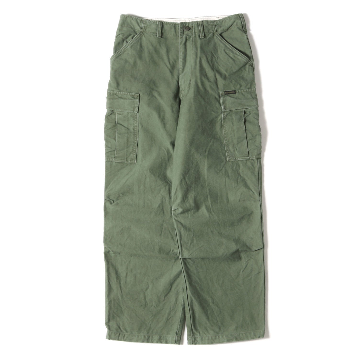HYSTERIC GLAMOUR (ヒステリックグラマー) 22SS 6ポケット バックサテン M-65 カーゴ パンツ (02221AP17) / ミリタリー トラウザーズ 定番 ベーシック ...