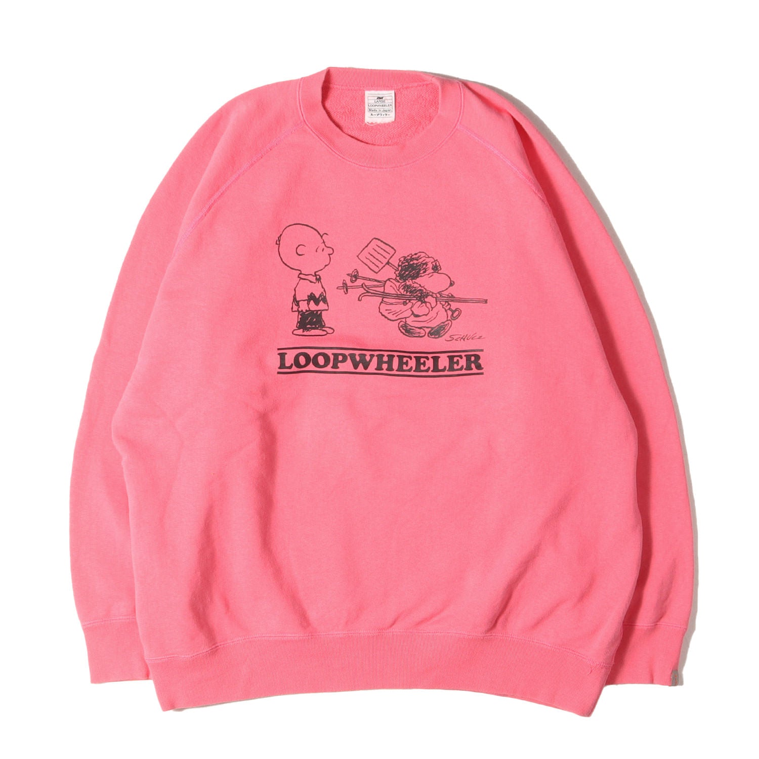 LOOPWHEELER (ループウィラー) × PEANUTS&CO. SNOOPY ラグラン スウェット / 裏毛 - ブランド古着の通販・買取 | BEEGLE by Boo-Bee