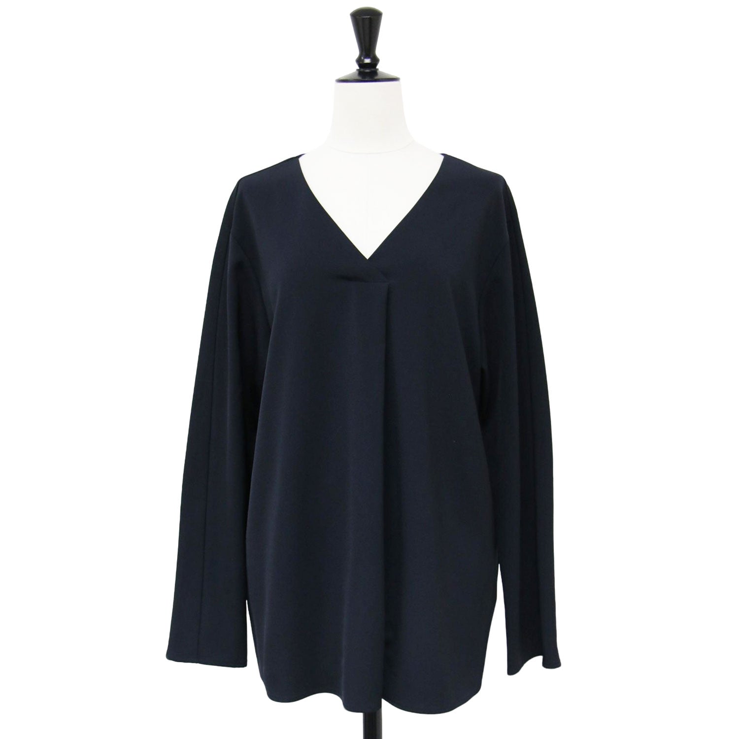 ICB (アイシービー) Fied Vネック ブラウス / 長袖 ストレッチ スリット ウォッシャブル - ブランド古着の通販・買取 | BEEGLE by Boo-Bee