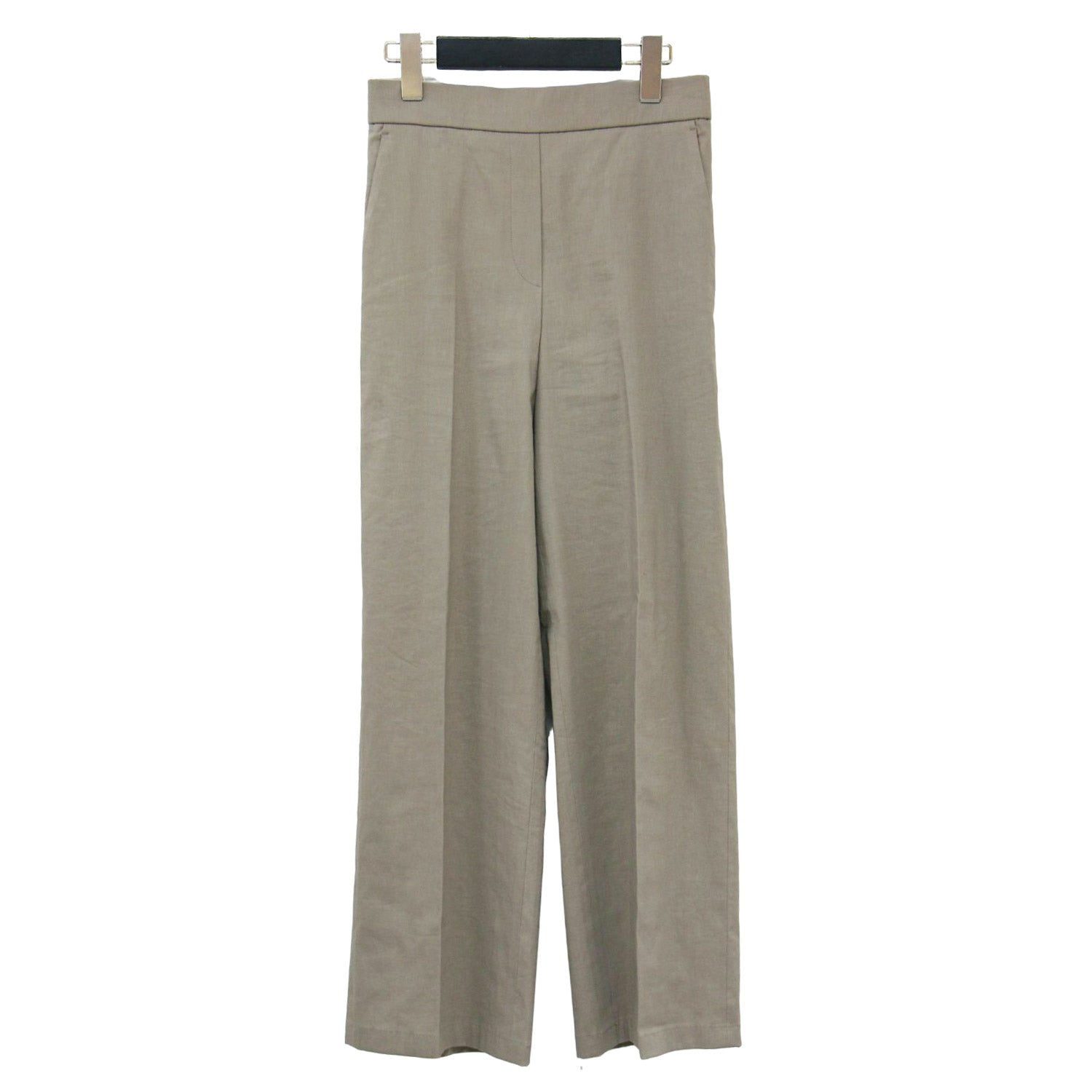 theory luxe (セオリーリュクス) 24春夏 リネン ハイウエスト パンツ / CRISP LINEN ZENA ストレート ストレッチ ウエストゴム - ブランド古着の通販・買取 ...