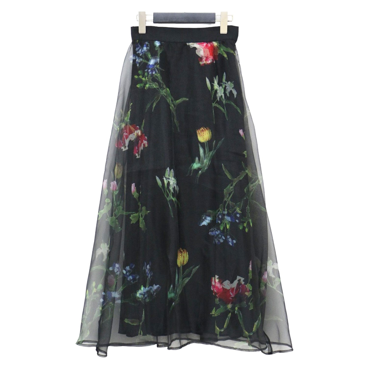 AMERI (アメリ) × STUDIOUS 別注 ソフィア オーガンジー レイヤード スカート / SOFIA ORGANZA LAYERED SKIRT ロングスカート ウエストゴム ...