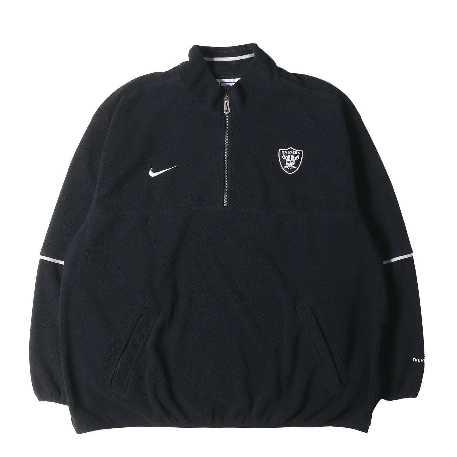 NIKE / vintage (ナイキ ヴィンテージ) 90s ×NFL Raiders ハーフジップ プルオーバー フリース - ブランド ...