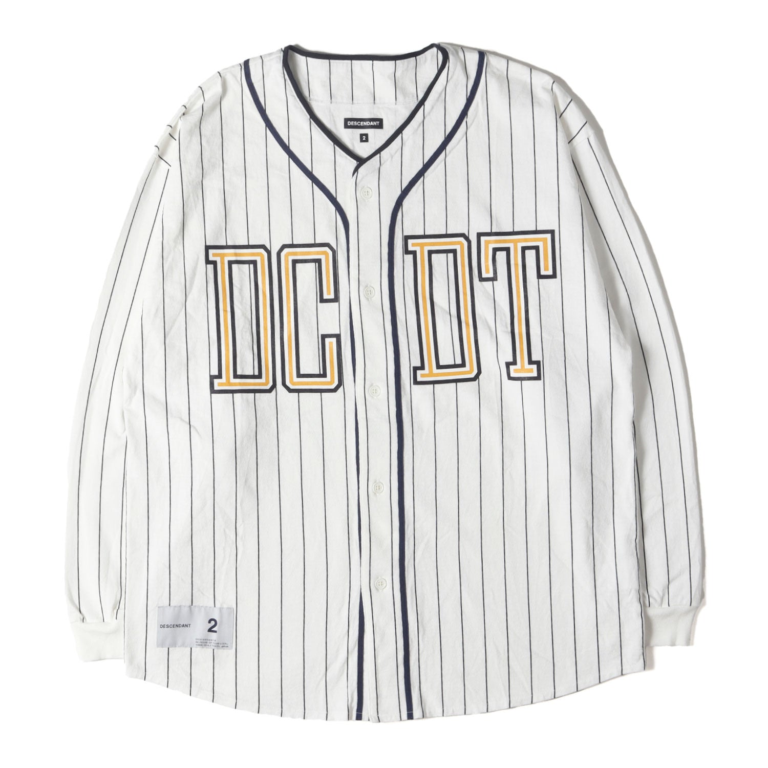 DESCENDANT (ディセンダント) 22SS ストライプ ベースボールシャツ(BEARS LS) - ブランド古着の通販・買取 ...