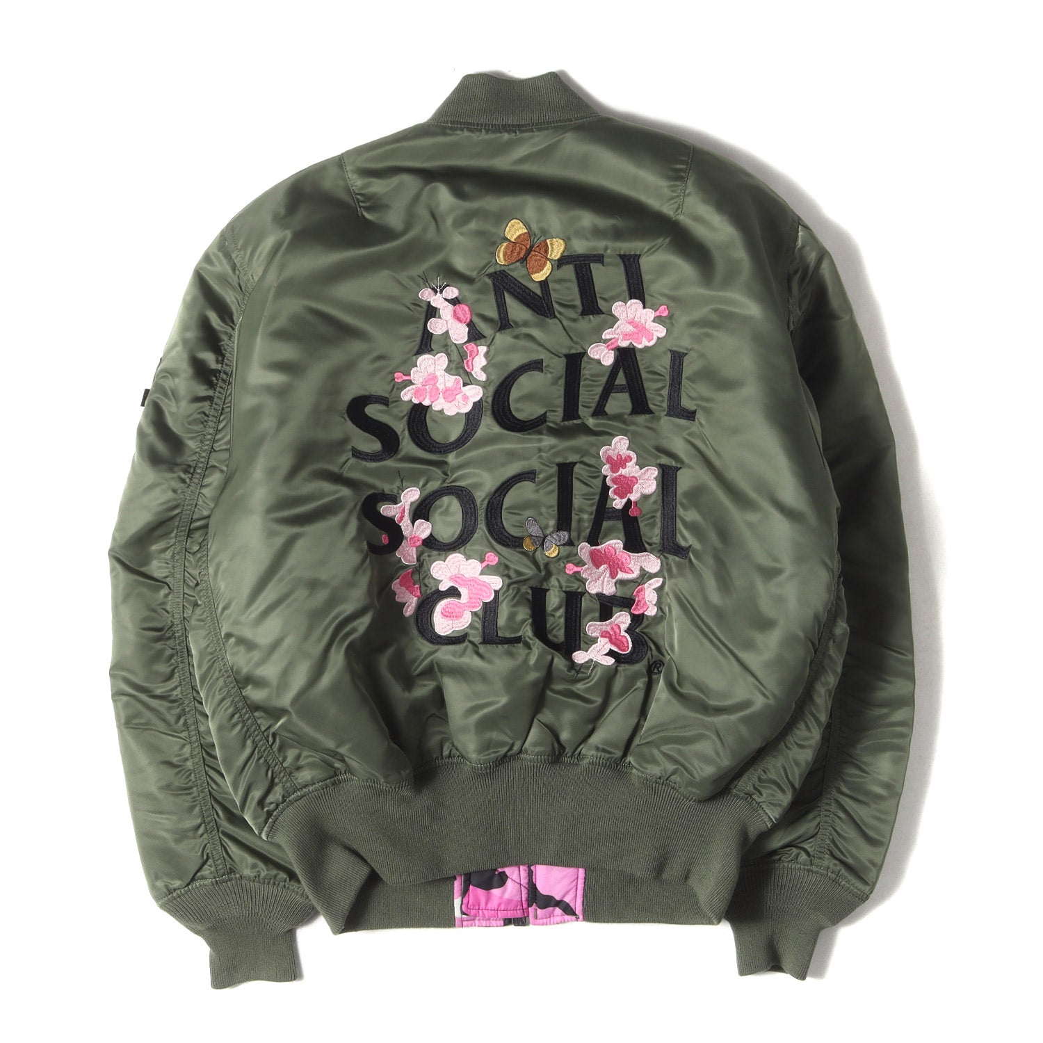 21AW ×ALPHA 桜ロゴ 裏地カモ MA-1 フライトジャケット(MA-1 Jacket) - ブランド古着の通販・買取 ...