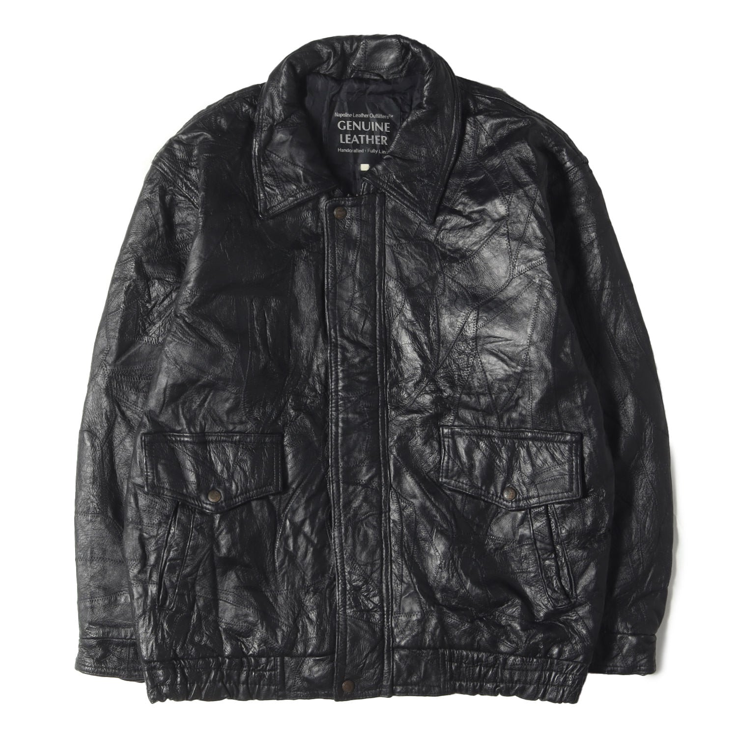 90s パッチワーク レザー ジャケット Napoline Leather Outfitters - ブランド古着の通販・買取 ...