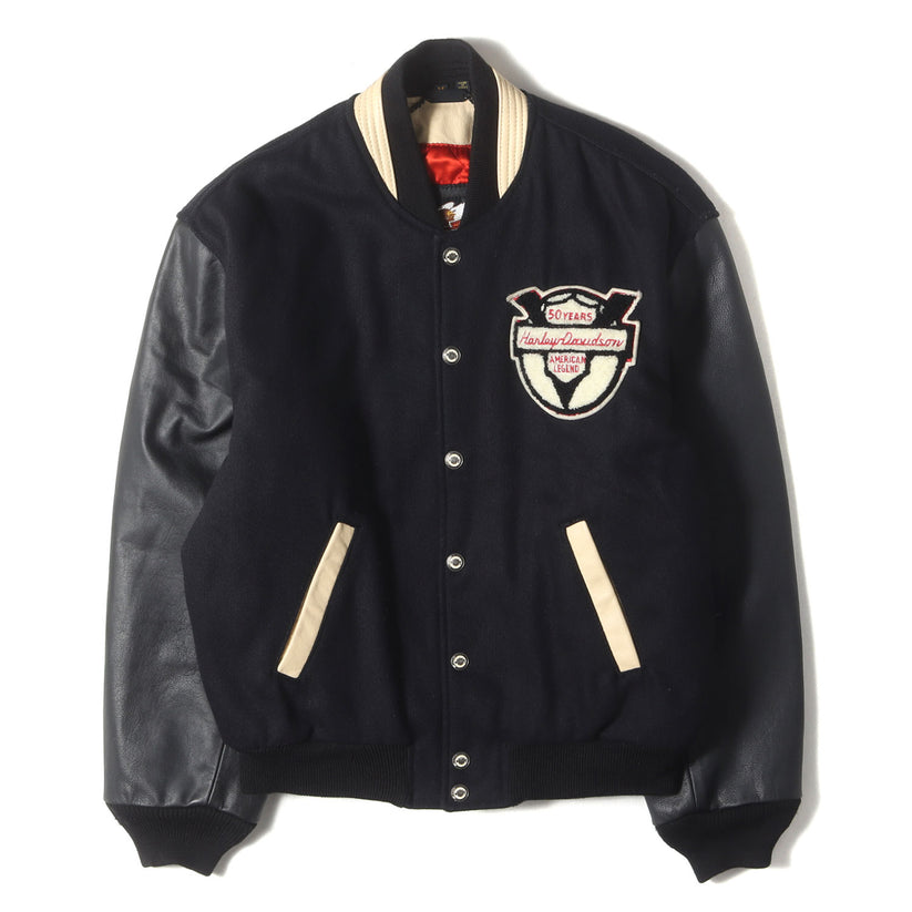 [FLモデル 50周年記念] 90s タズマニアンデビル 袖レザー メルトン スタジャン - ブランド古着の通販・買取 | BEEGLE by ...