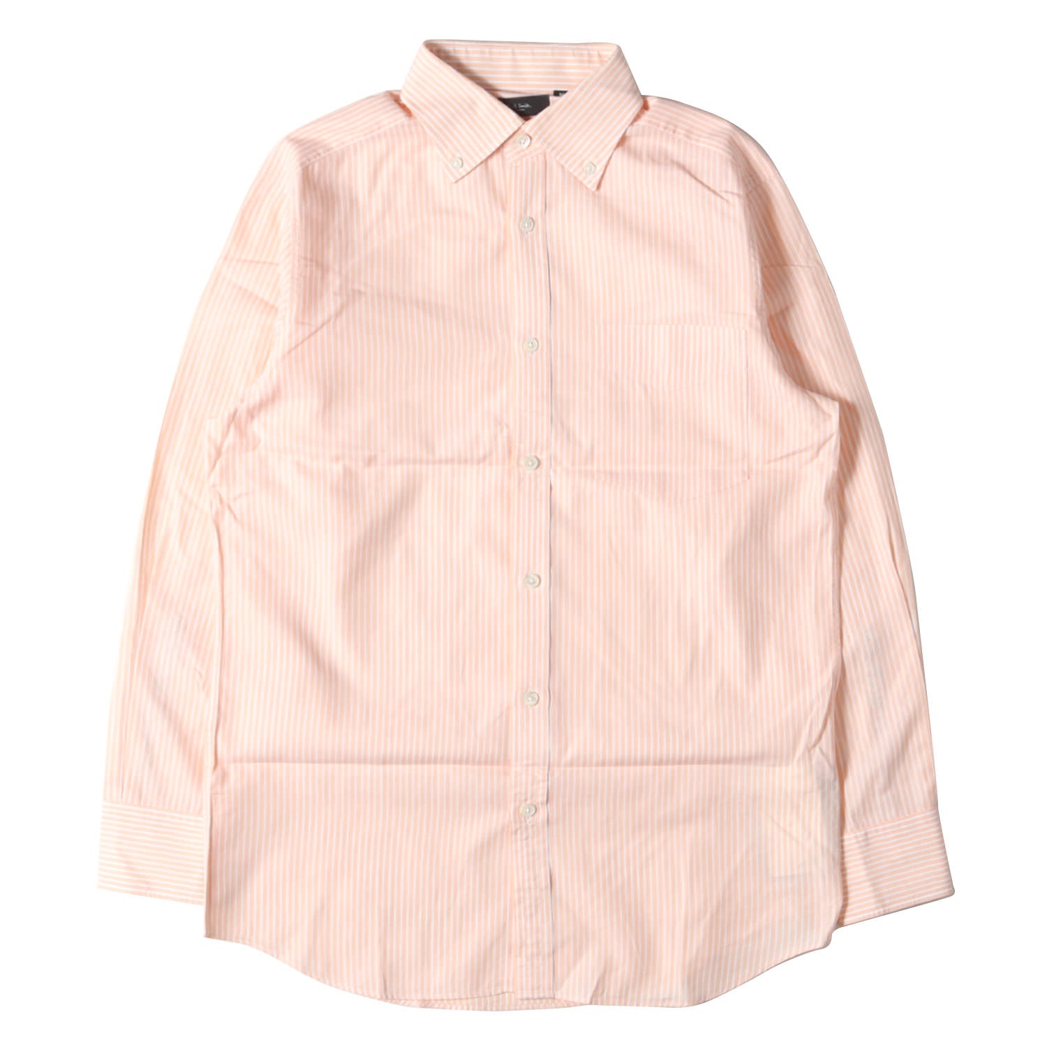 Paul Smith (ポールスミス) ストライプ ボタンダウン フォーマル ドレス シャツ (153115 B613N) / B.D 長袖 ...