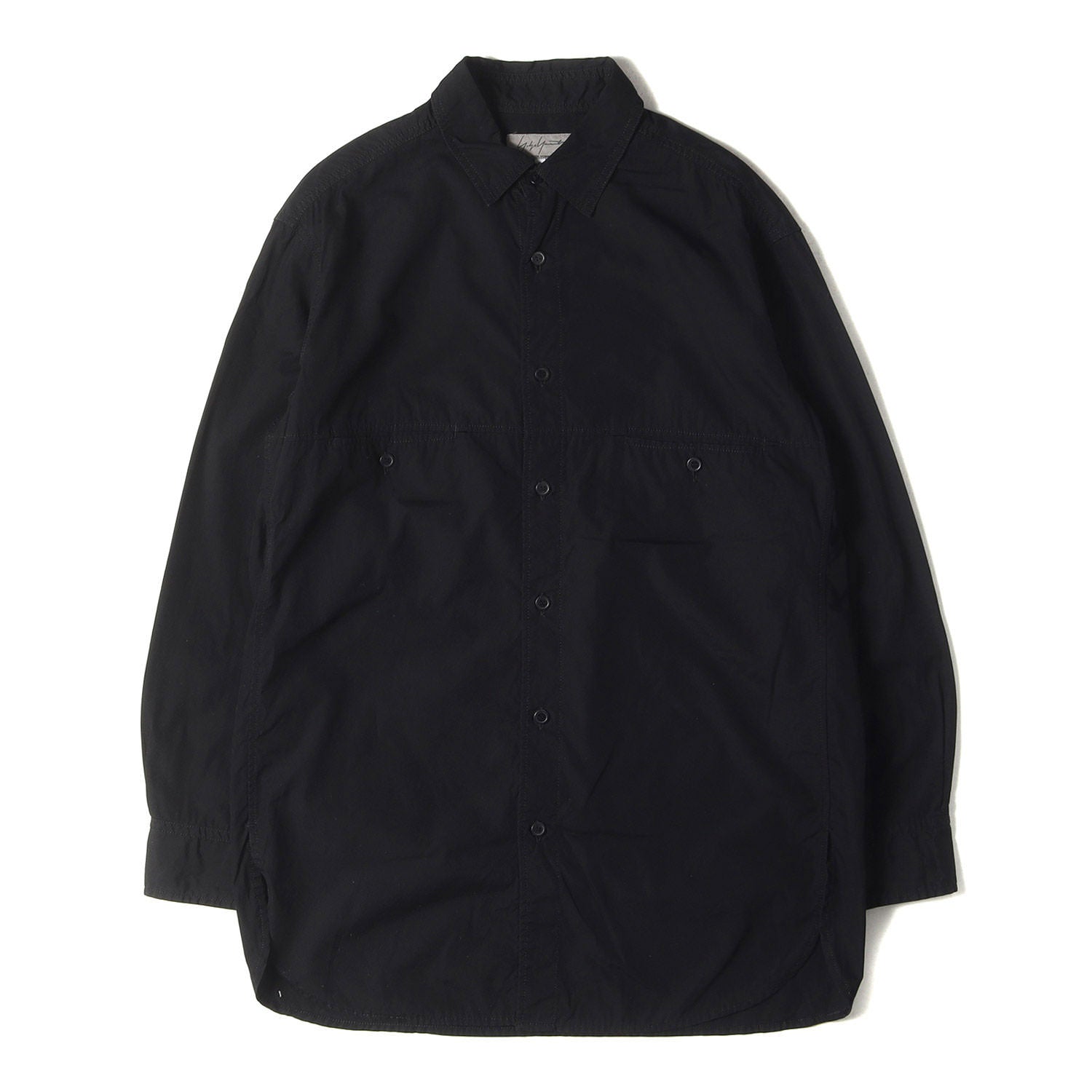 Yohji Yamamoto (ヨウジヤマモト) 環縫い ブロード 2ポケット ドレス シャツ (HC-B01-001) / POUR ...