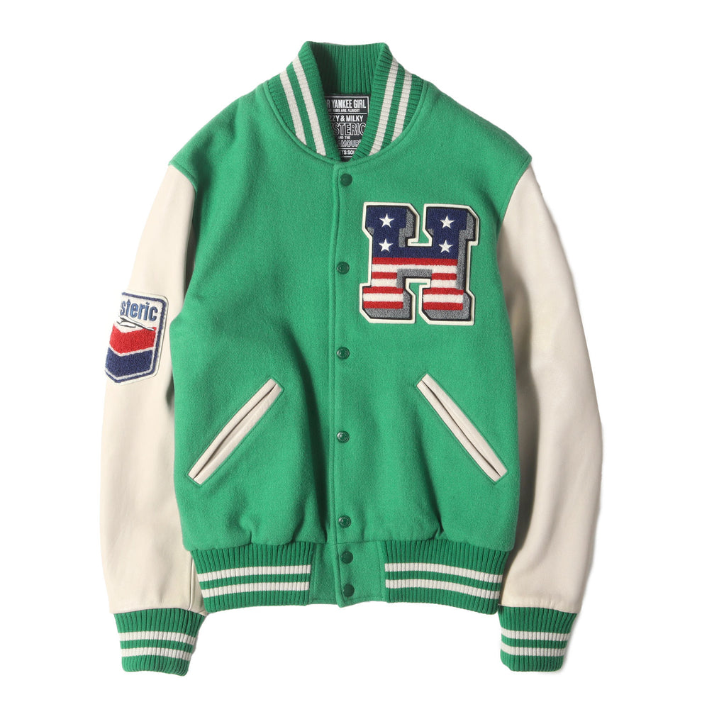 21AW VIXEN GIRL 刺繍 ヴァーシティ ジャケット スタジャン (02213AB07) - ブランド古着の通販・買取 ...