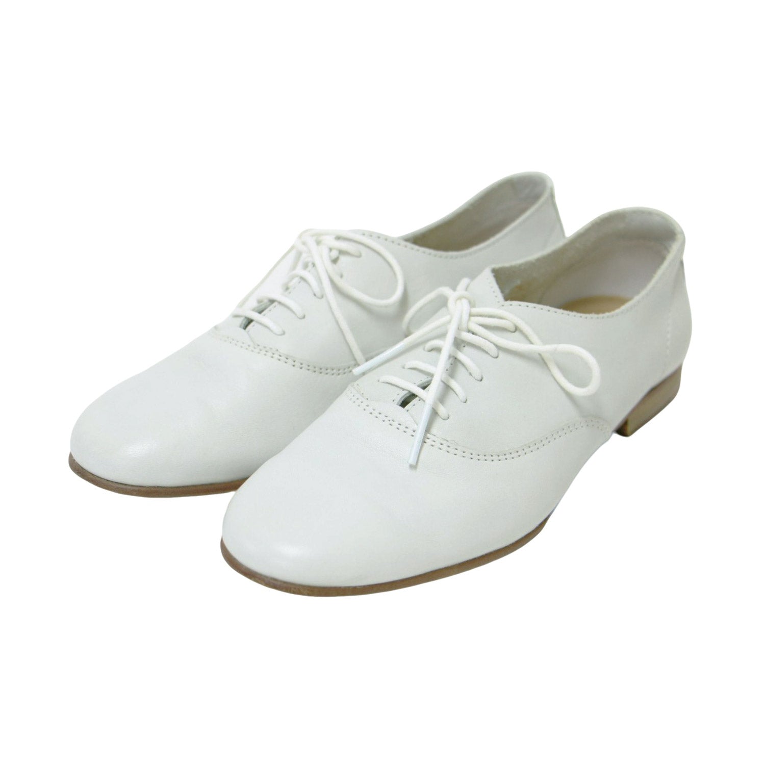 agnes b. (アニエスベー) レザー レースアップ シューズ / ラウンドトゥ フラット - ブランド古着の通販・買取 | BEEGLE ...