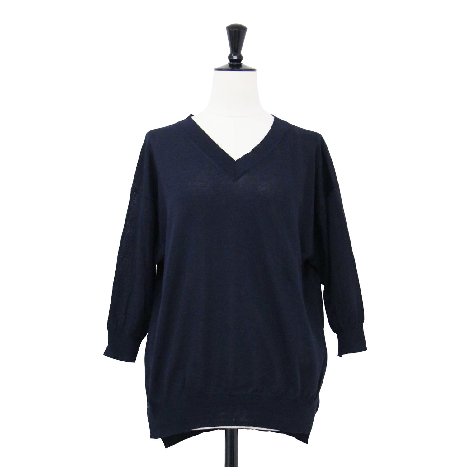 MACKINTOSH PHILOSOPHY (マッキントッシュ フィロソフィー) ハイゲージ Vネック ニット / プルオーバー 7分袖 長袖 ...